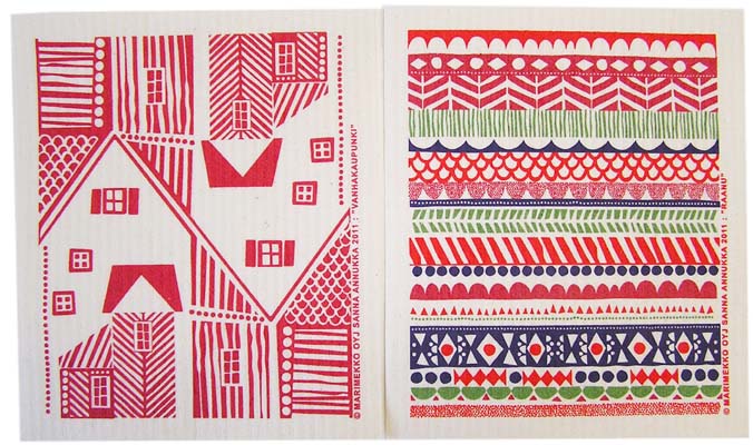 マリメッコ marimekko RAANU＆VANHAKAUPUNKI ラーヌ＆ヴァンハカウプンキ スポンジワイプ