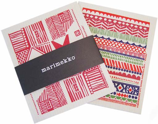 マリメッコ marimekko RAANU＆VANHAKAUPUNKI ラーヌ＆ヴァンハカウプンキ スポンジワイプ
